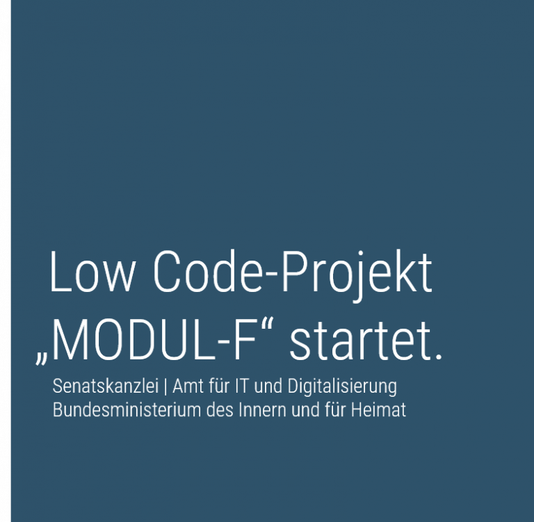 Modul-F: Spannendes Low Code-Projekt startet. – Public Sector, Kunst ...